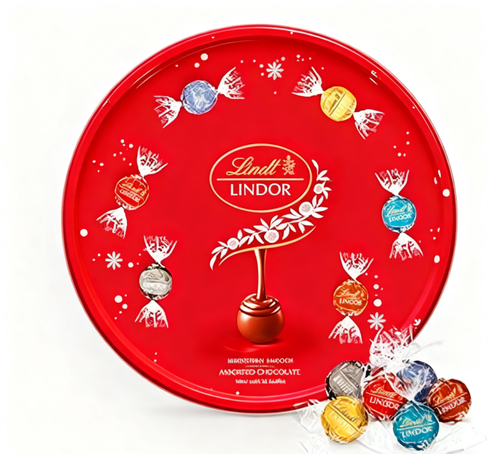 Lindt Lindor Mixed Chocolate Truffle Chocolate Can 900g in two boxes ...